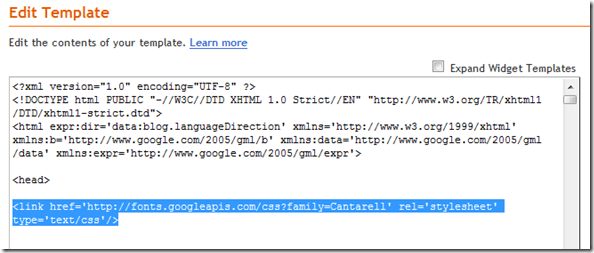 How to Add Custom Fonts to Blogger - Blogger Widgets